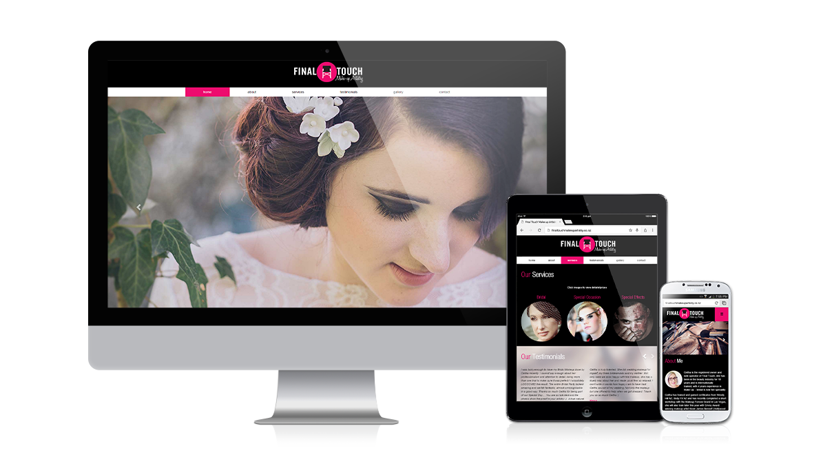 Final Touch MakeUp Artistry - Hodgeman Web Design